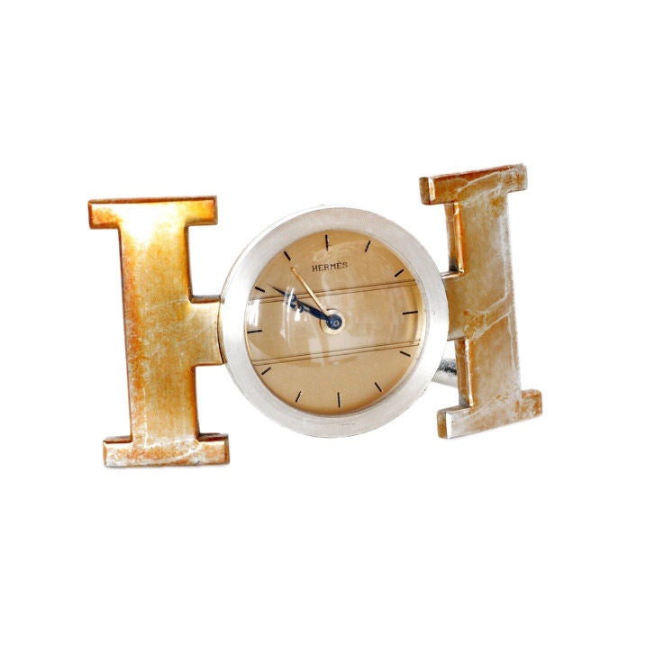 Hermes 'H' Alarm Clock at 1stDibs