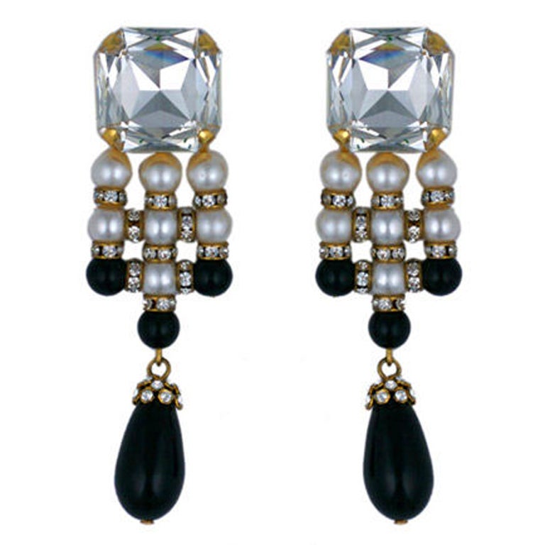 Valentino Dramatic Evening Earrings at 1stDibs | valentino earrings ...