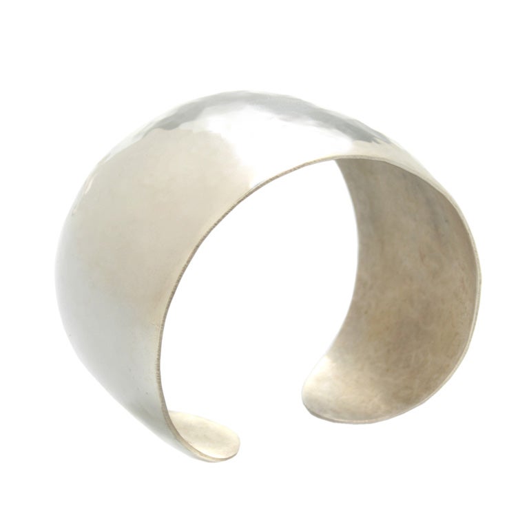 Allan Adler Hand Hammered Sterling Bracelet at 1stDibs