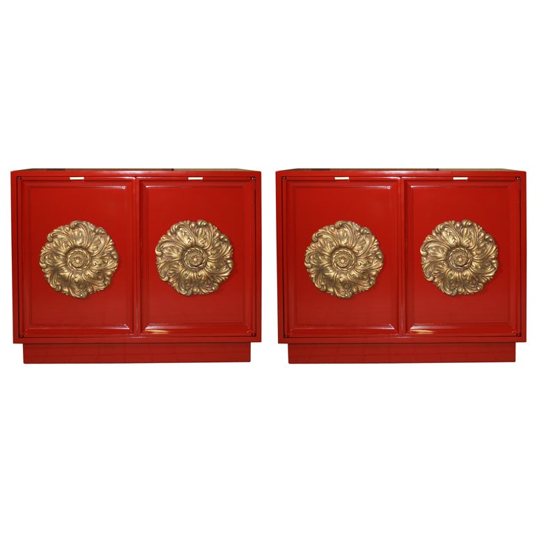 Pair of Two Door Regency Chests at 1stDibs