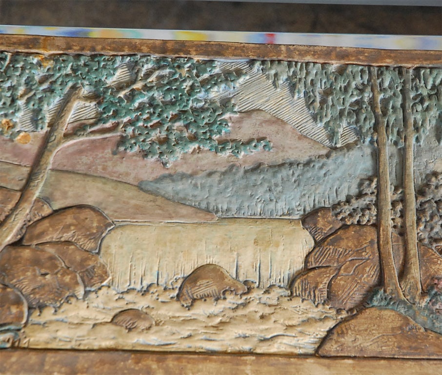 Claycraft ceramic mission tile scenic landscape art and craft at ...