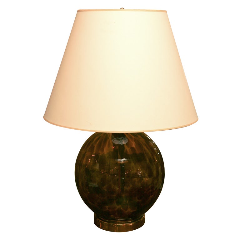 Faux tortoise shell table lamp at 1stDibs
