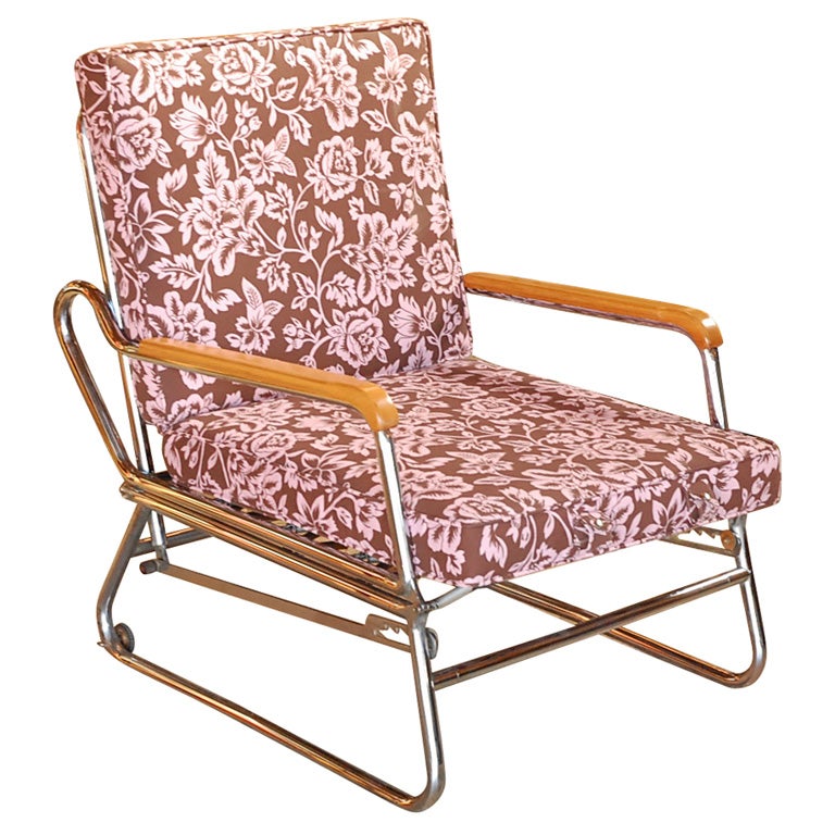 French Chaise Longue by Francois Caruelle For Sale at 1stDibs