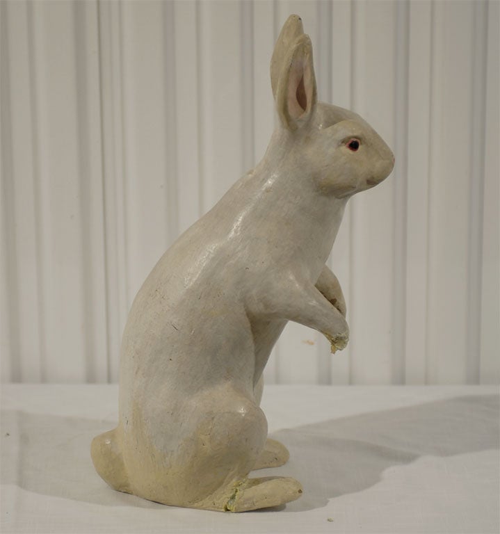Rare Large 19th Century Papier Mache Rabbit at 1stDibs