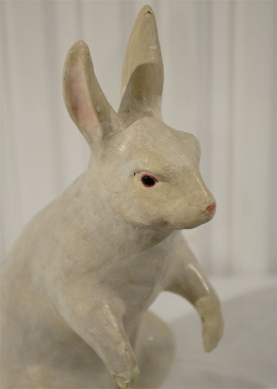 Rare Large 19th Century Papier Mache Rabbit at 1stDibs