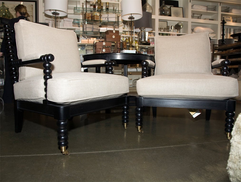 Pair of bobbin chairs For Sale at 1stDibs
