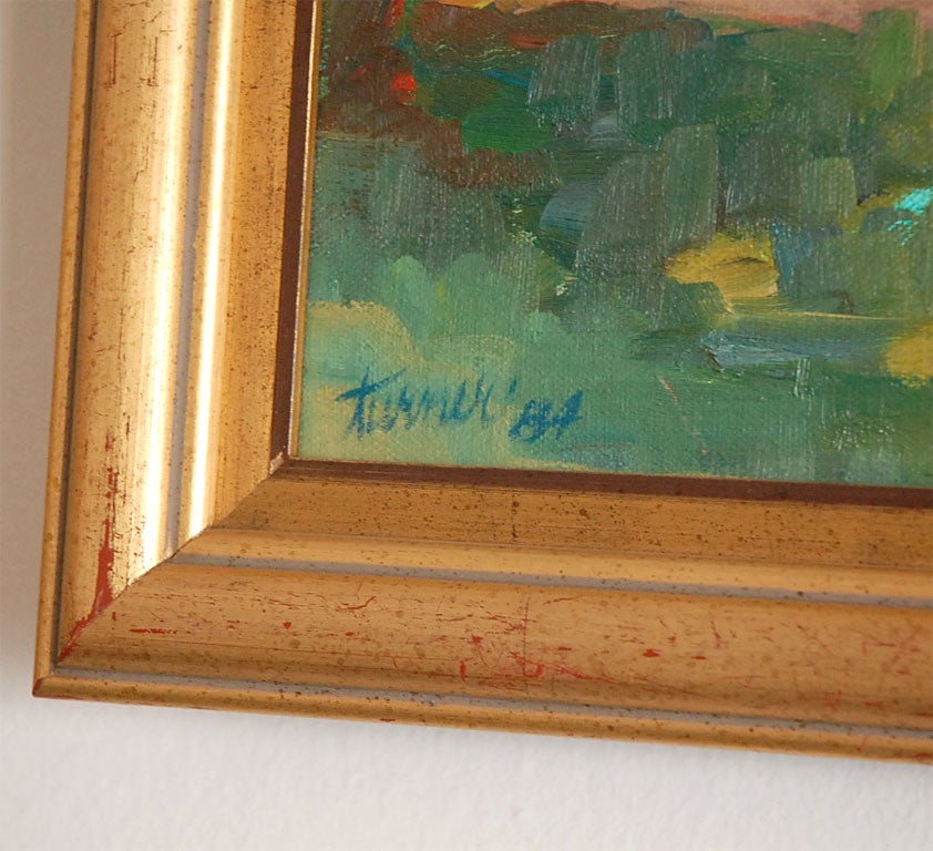 Jerrold Turner oil painting on canvas, signed and dated. at 1stDibs