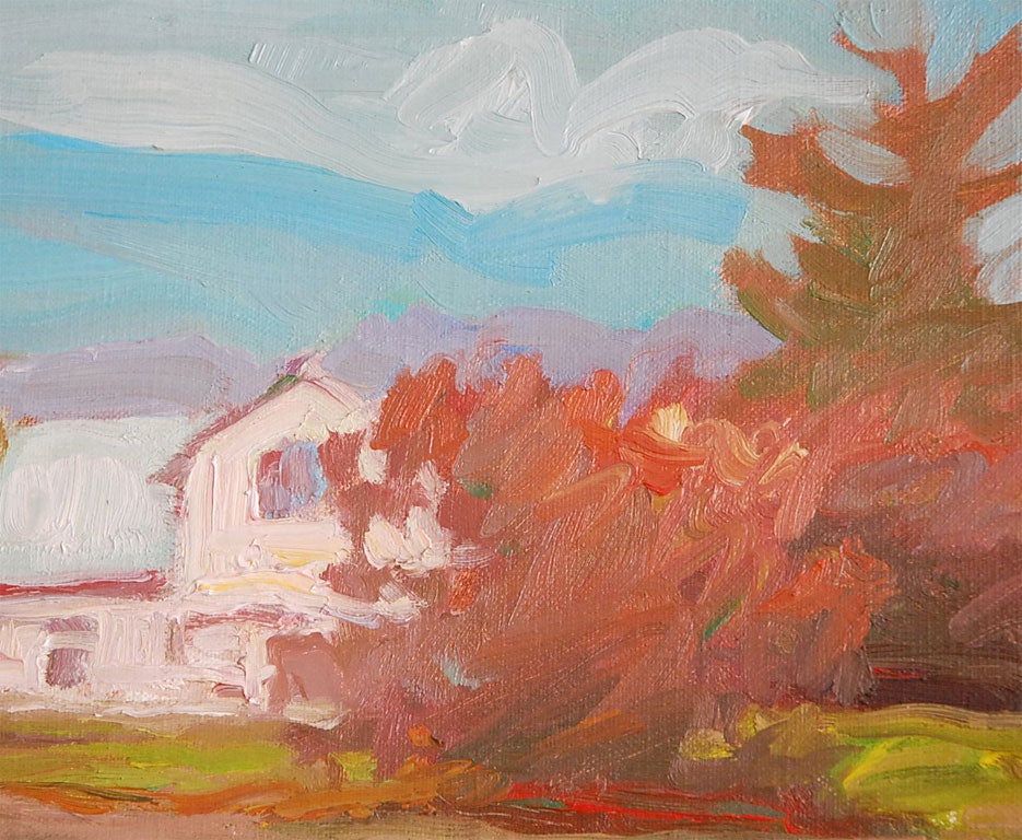 Jerrold Turner oil painting on canvas, signed and dated. at 1stDibs