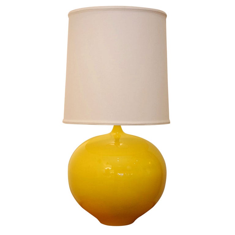 Large Yellow Lamp at 1stDibs
