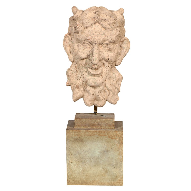 Stone Mask on Stand For Sale at 1stDibs