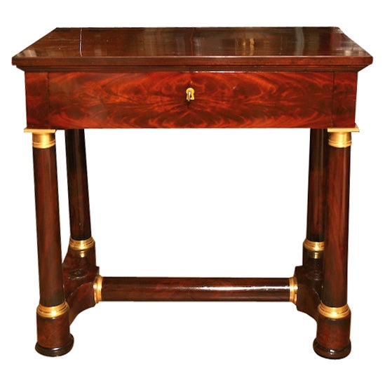 Period French Empire Work or Small Console Table at 1stDibs