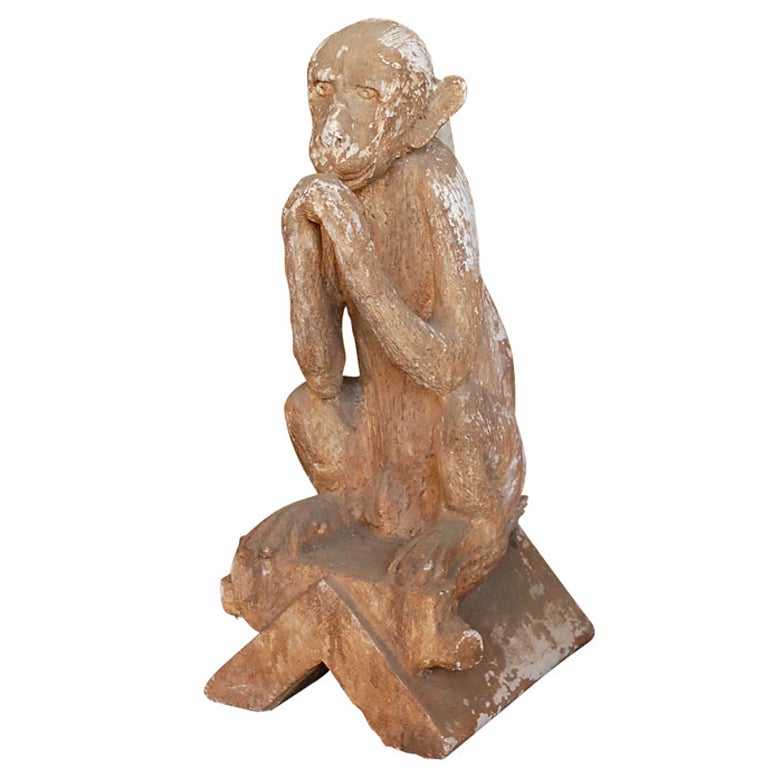 Monkey Roof Tile at 1stDibs