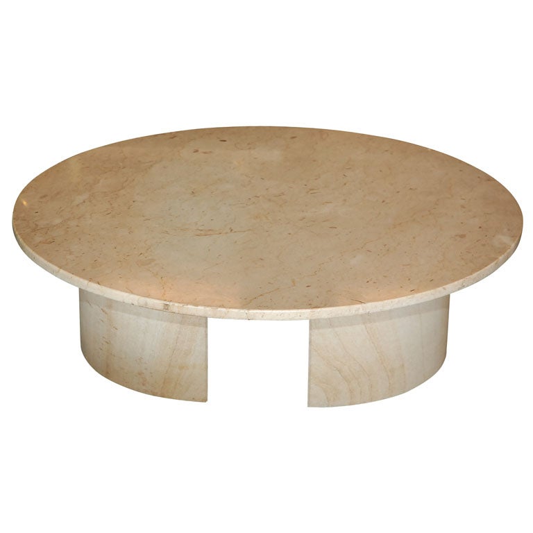 Sand Stone Base Coffee Table at 1stDibs