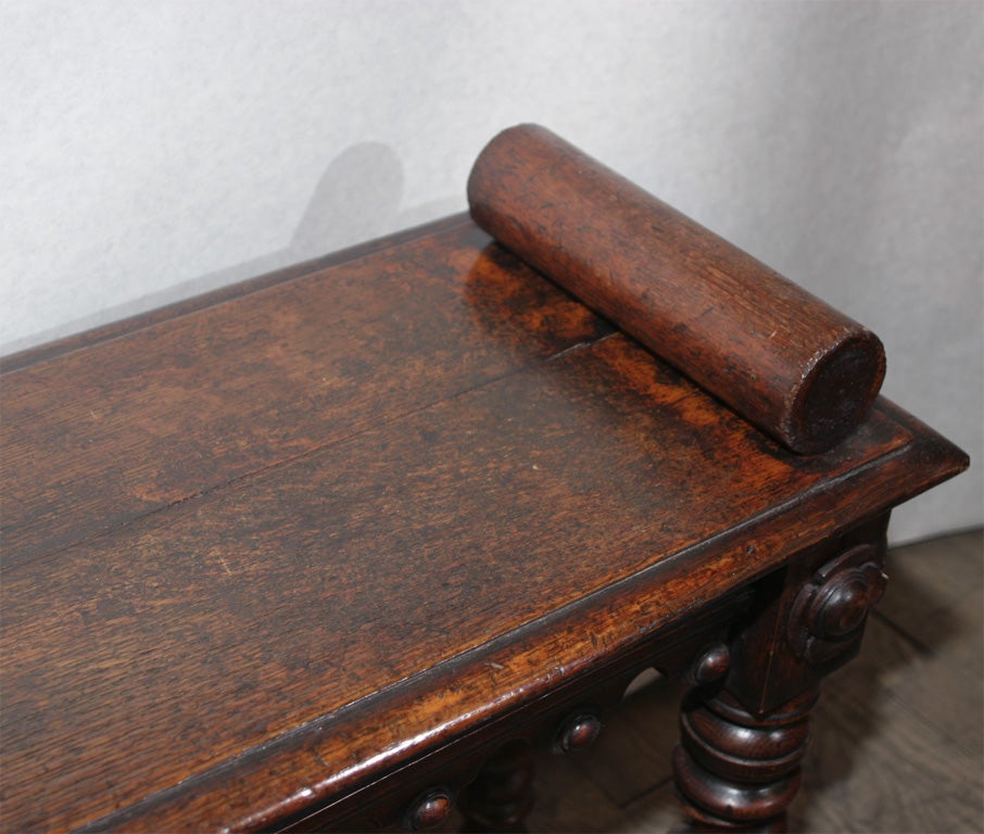 BARLEY TWIST LEG COACHING BENCH at 1stDibs