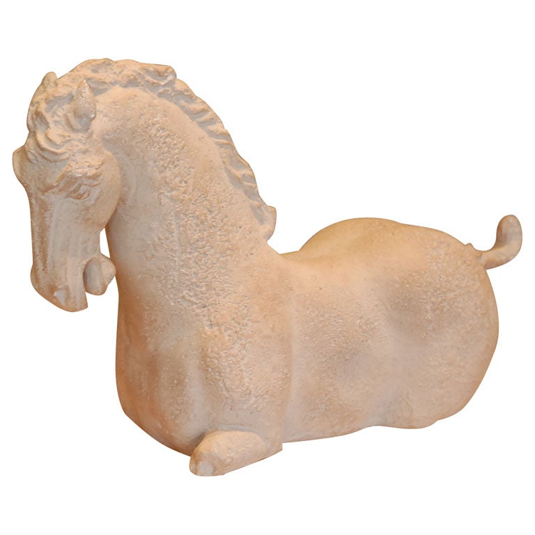 Ceramic Horse Sculpture at 1stDibs