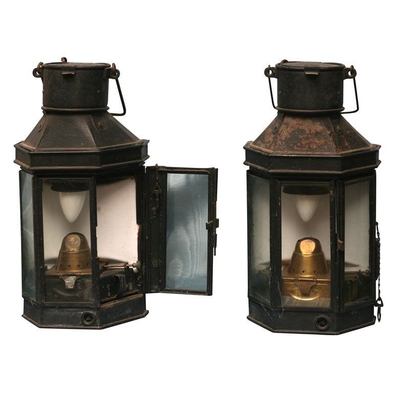 Pair of Ship's Lanterns at 1stDibs
