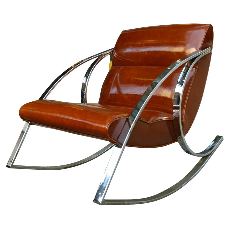 MId Century Modernist Rocking Lounge Chair at 1stDibs