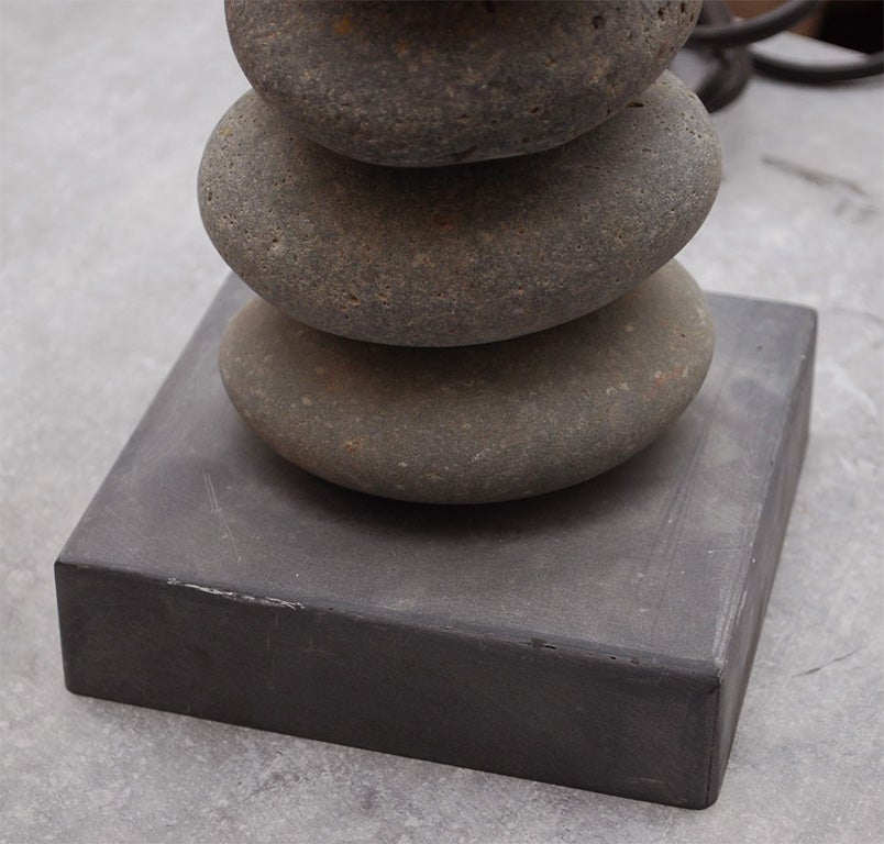 River Rock Lamp For Sale at 1stDibs