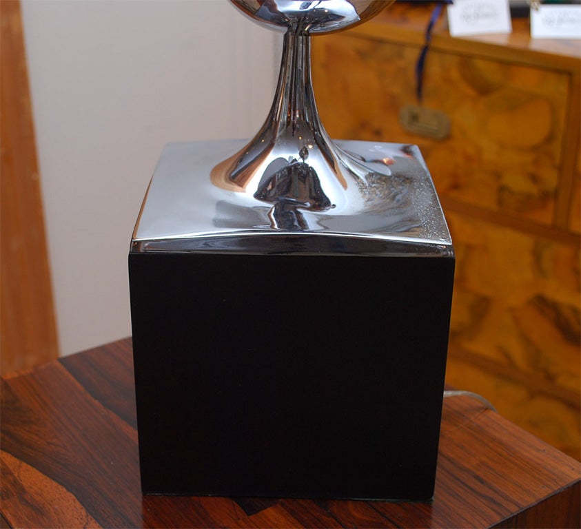 Contemporary Chromed Multi-Head Table Lamp at 1stDibs