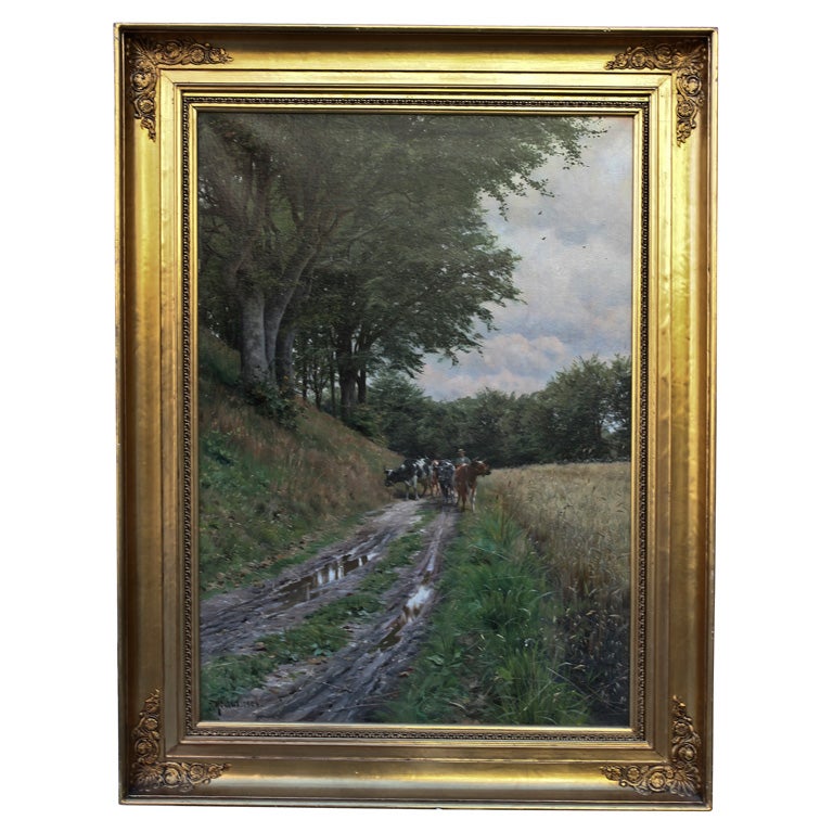 Peder Monsted Paintings - 5 For Sale on 1stDibs | peder mork monsted
