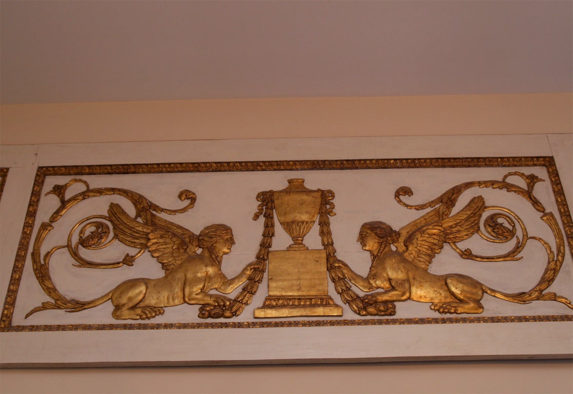 A Series of 3 French Boiserie Panels with Neoclassical Motifs For Sale ...
