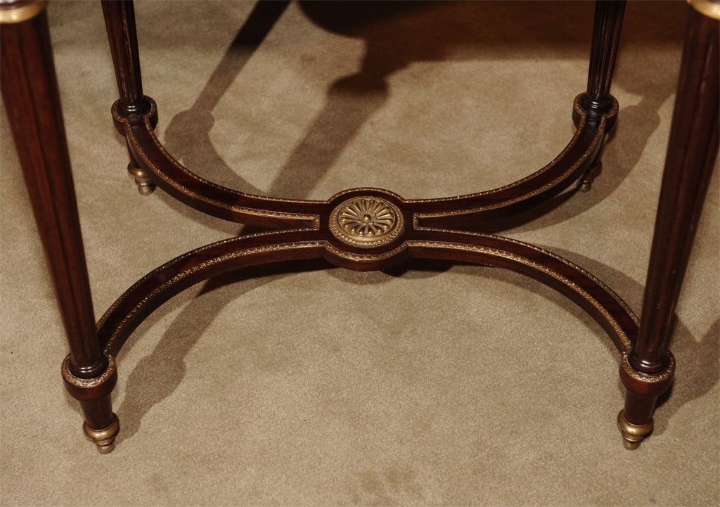 Second Empire Mahogany Center Table with Ormolu Mounts. at 1stDibs
