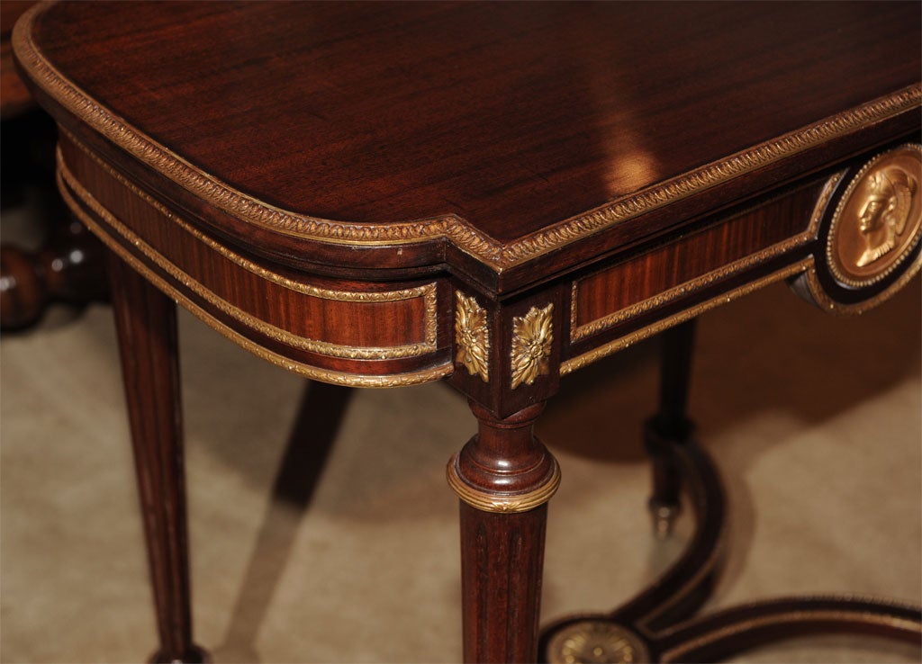 Second Empire Mahogany Center Table with Ormolu Mounts. at 1stDibs