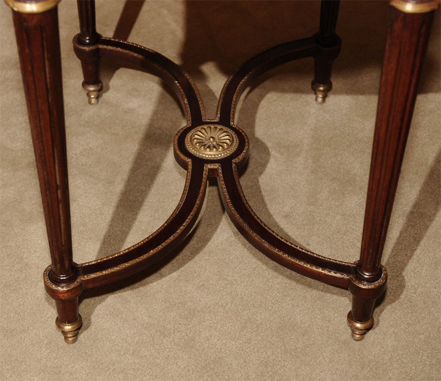 Second Empire Mahogany Center Table with Ormolu Mounts. at 1stDibs