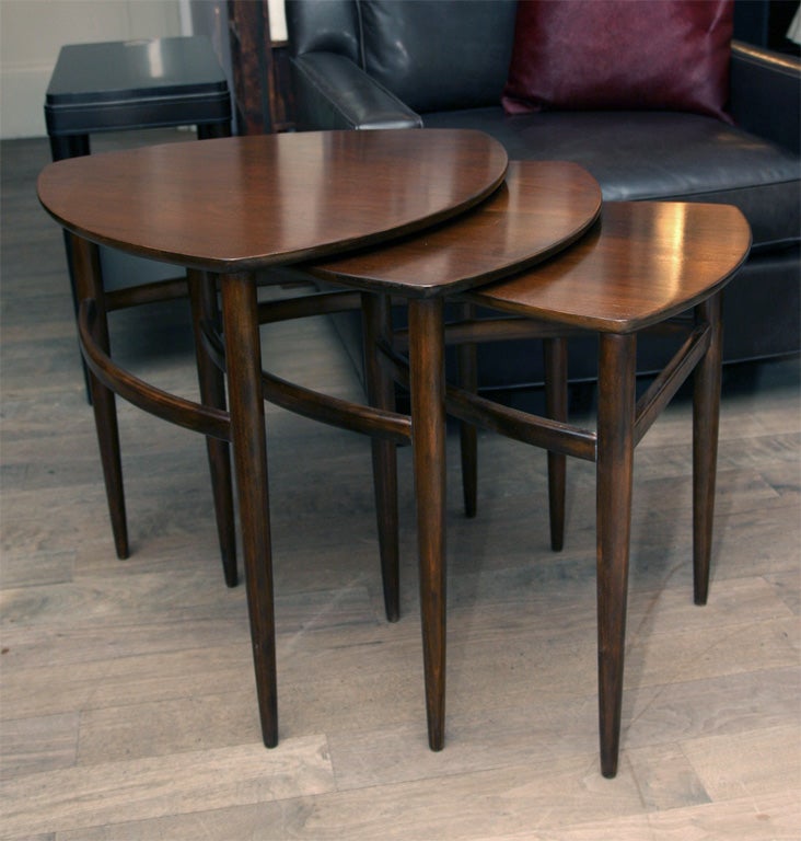Triangular Nesting Tables at 1stDibs