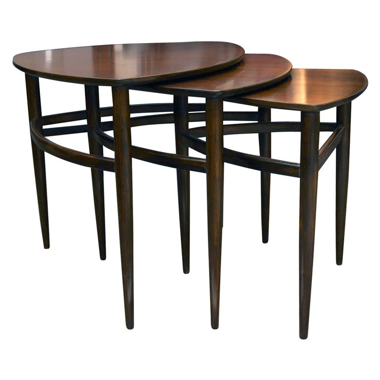 Triangular Nesting Tables at 1stDibs
