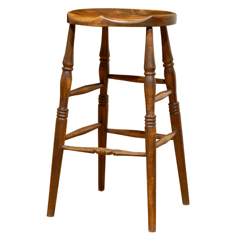 19th Century English Bum Stool at 1stDibs