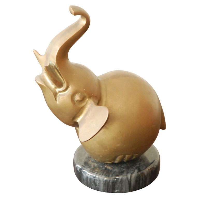 Hagenauer Style Brass Elephant at 1stDibs