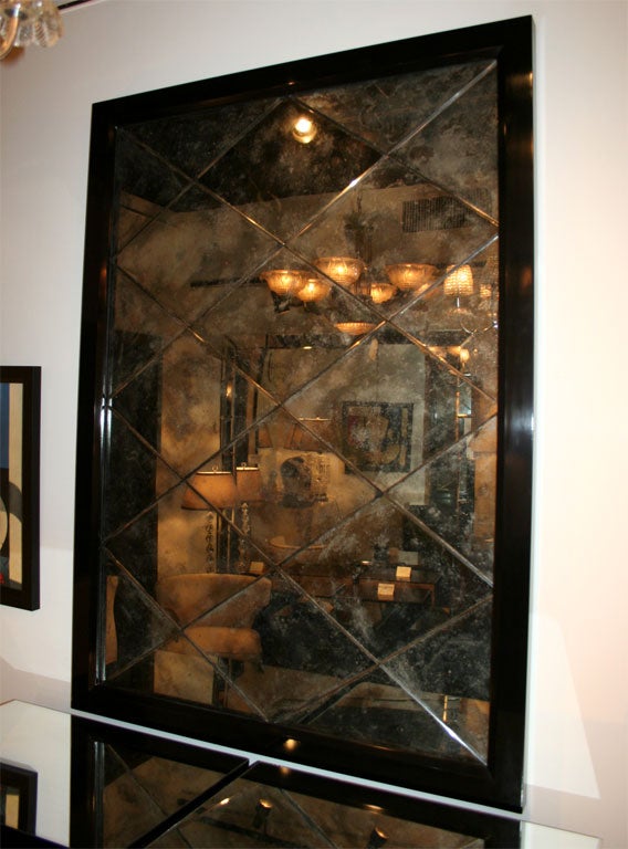 Spectacular Hollywood Diamond Panel Smoked Mirror at 1stDibs | smoked ...