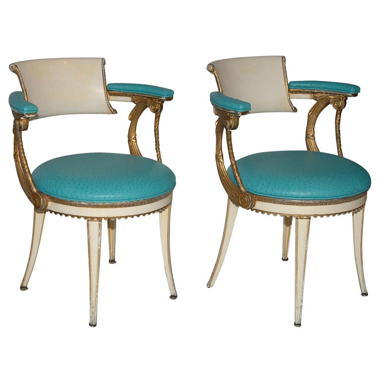 Dorothy Draper Armchairs from Fairmont Hotel San Francisco at 1stDibs ...