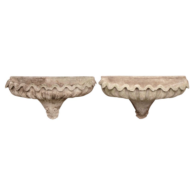 Pair of Shell Basins For Sale at 1stDibs