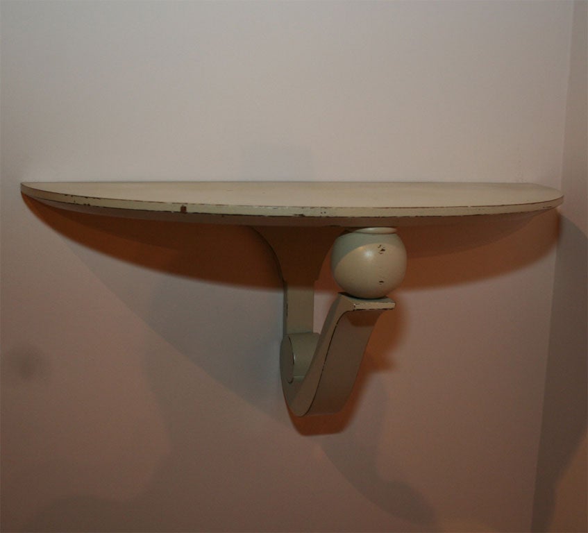Neoclassic Demi Lune Wall Mount Console by Edward Wormley at 1stDibs