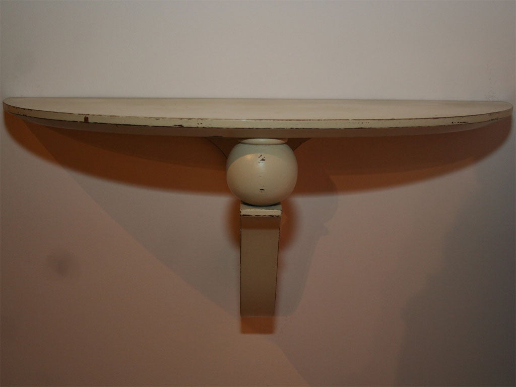 Neoclassic Demi Lune Wall Mount Console by Edward Wormley at 1stDibs