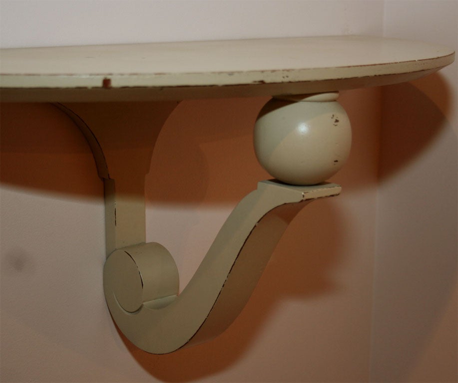 Neoclassic Demi Lune Wall Mount Console by Edward Wormley at 1stDibs