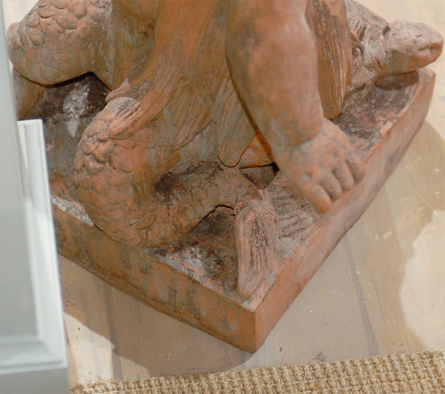 Italian Merman Garden Statue For Sale at 1stDibs