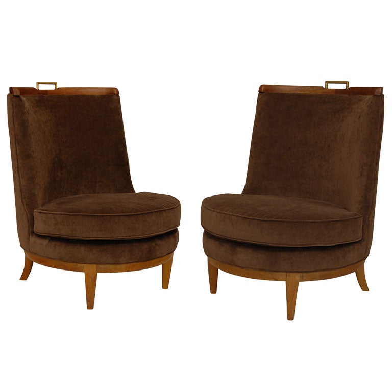 Pair of Tub Back Chairs at 1stDibs