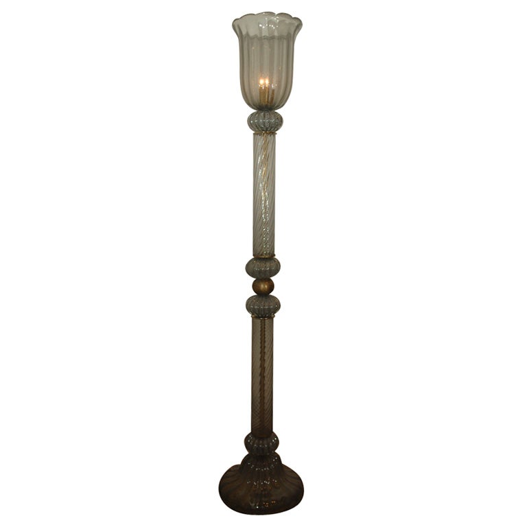 Pair of spectacular and rare Murano torchieres, circa 1900 at 1stDibs