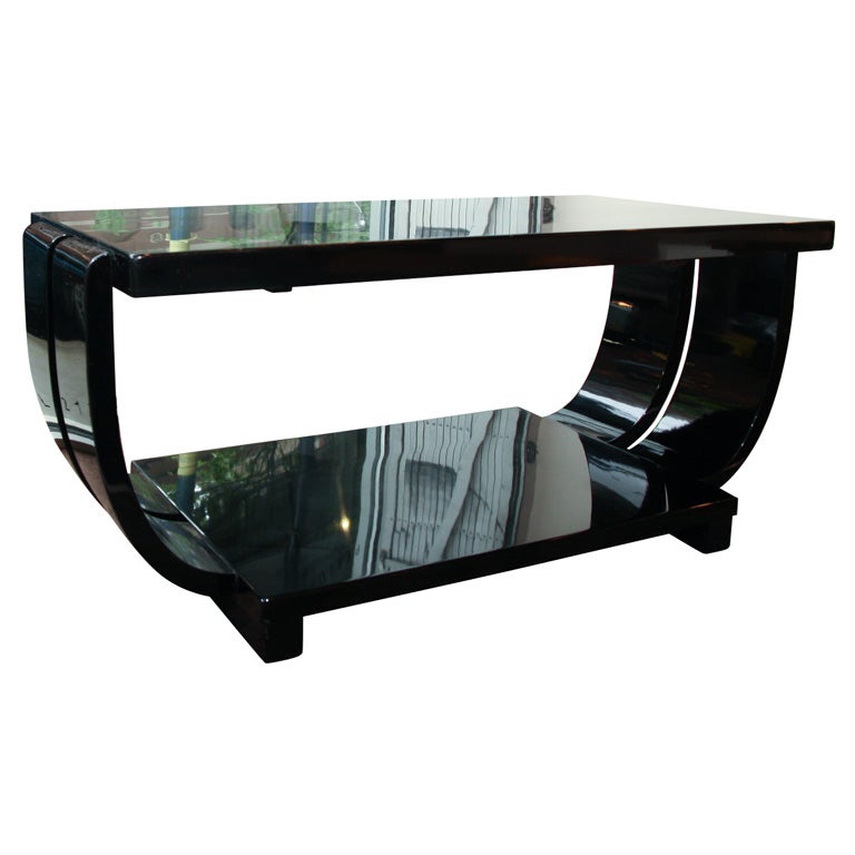 Art Deco Two Tier Cocktail Table by Modernage at 1stDibs