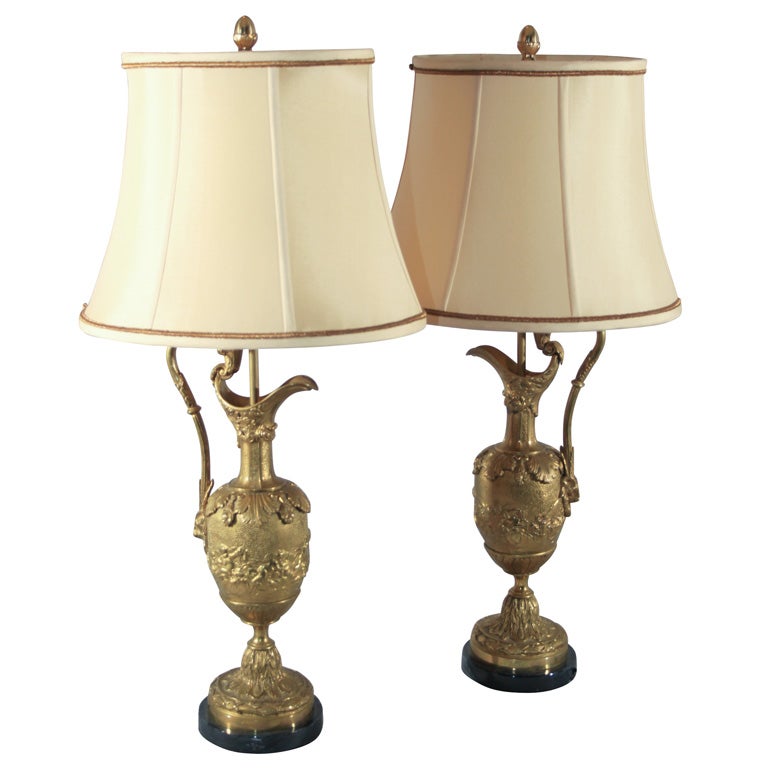 Pair of Ewer Lamps at 1stDibs