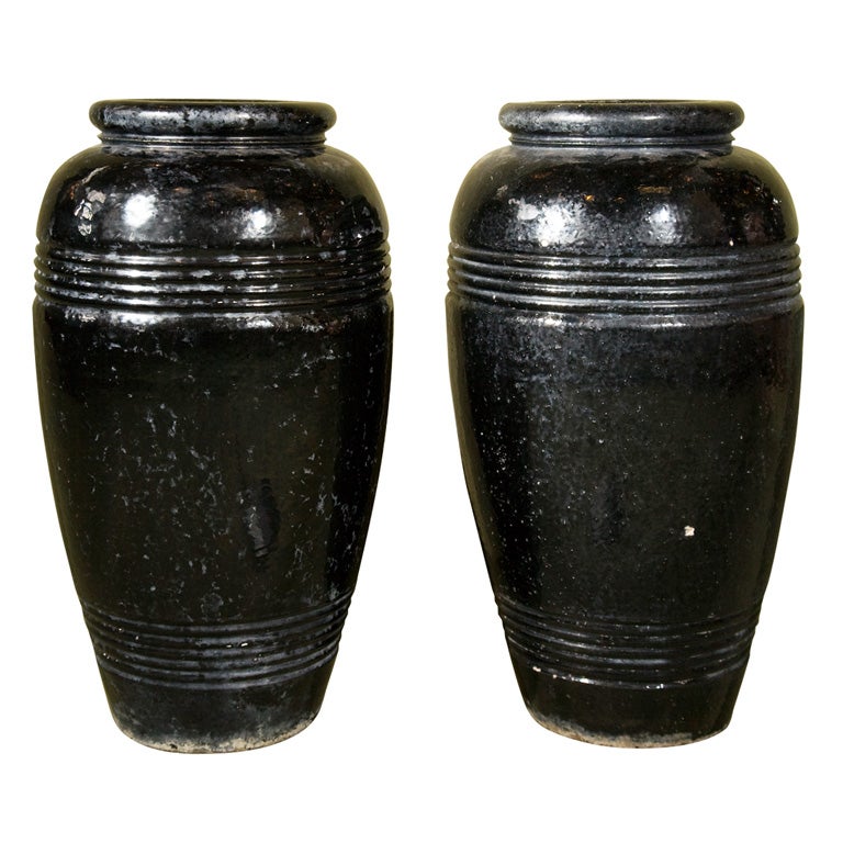 Pair Gladding-McBean Urns, c. 1920's-'30's at 1stDibs
