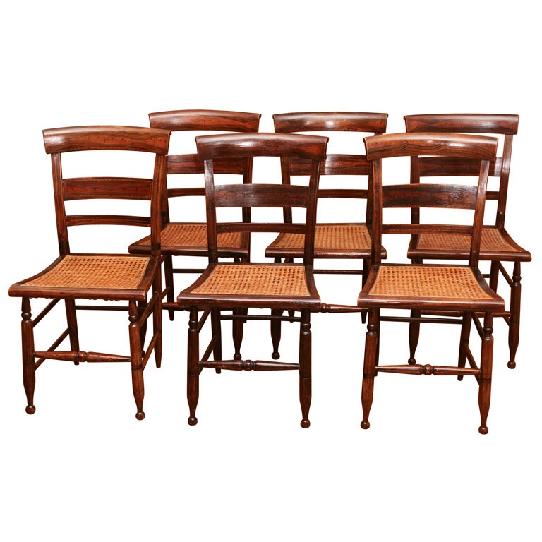 Set of 6 "Fancy" Chairs at 1stDibs