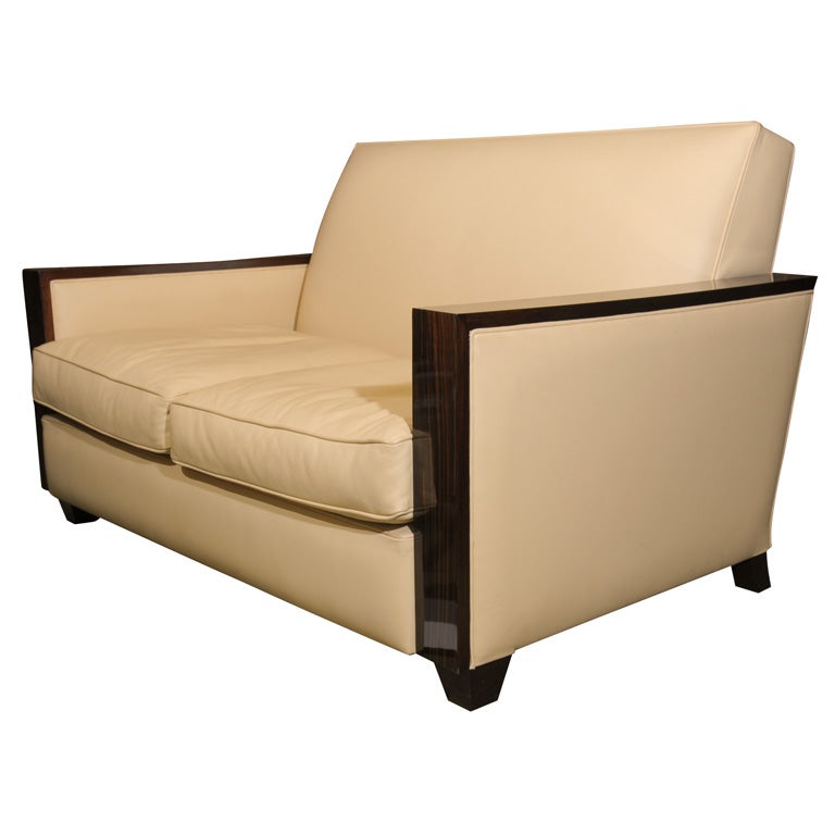 PERIOD FRENCH ART DECO LOVESEAT at 1stDibs