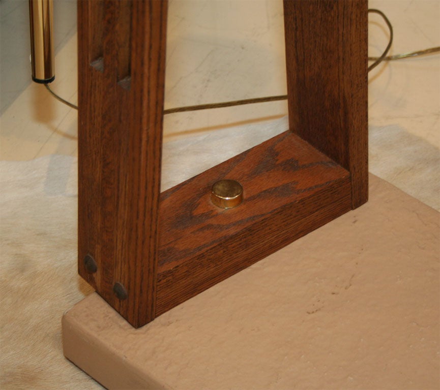 Arch Wood Floor Lamp at 1stDibs