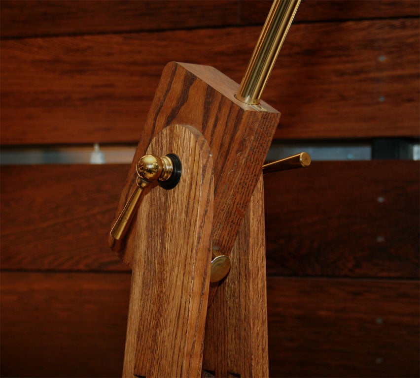 Arch Wood Floor Lamp at 1stDibs