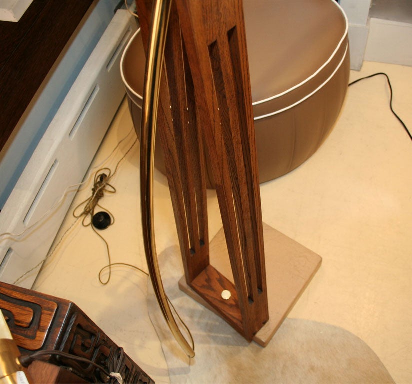 Arch Wood Floor Lamp at 1stDibs