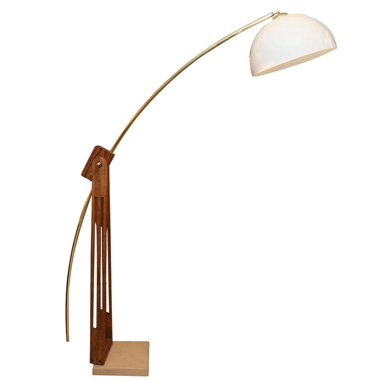 Arch Wood Floor Lamp at 1stDibs